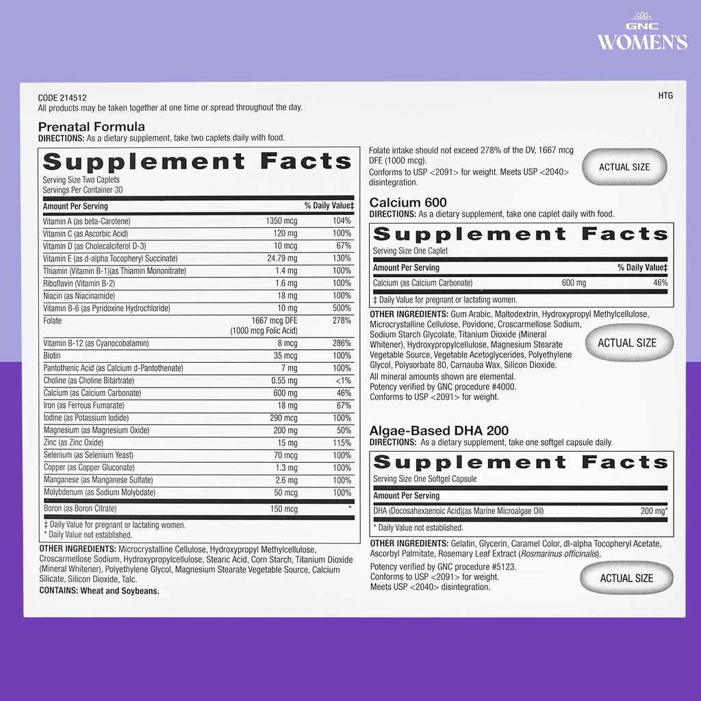 Convenient Prenatal Vitamin Packs