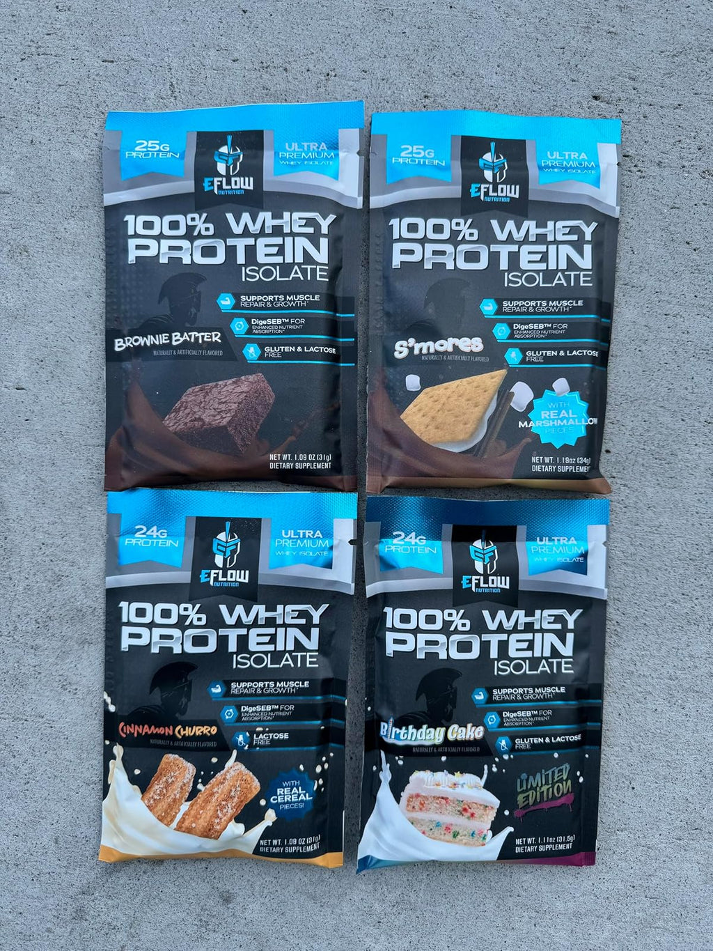 convenient protein isolate travel packs