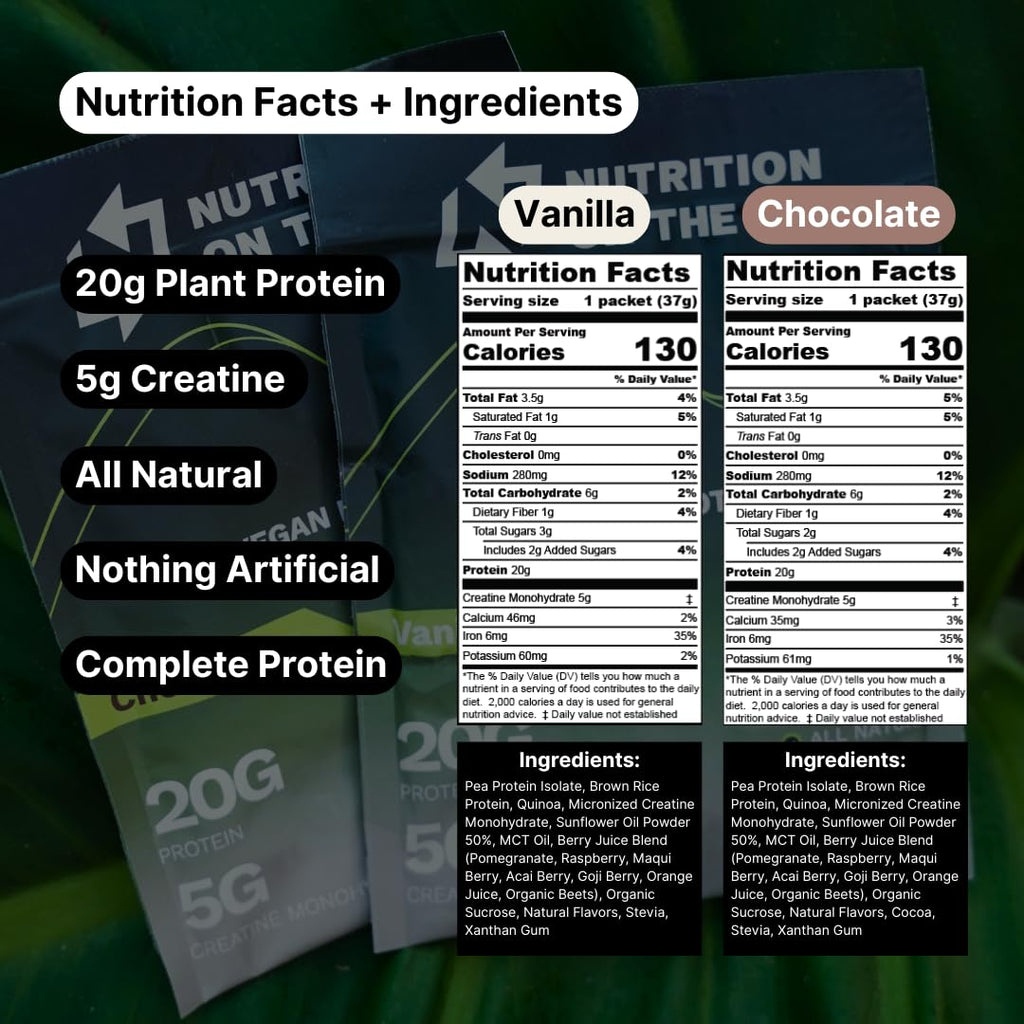 convenient protein packets for travel