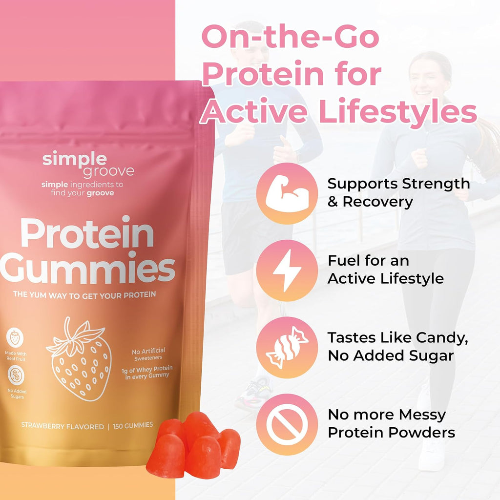 Convenient protein source in gummy form