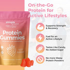 Convenient protein source in gummy form