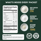convenient protein supplement packets