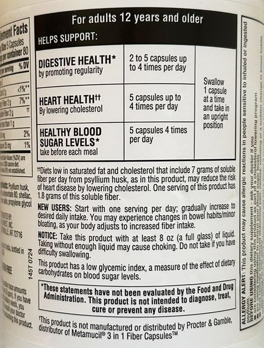 convenient psyllium husk capsules