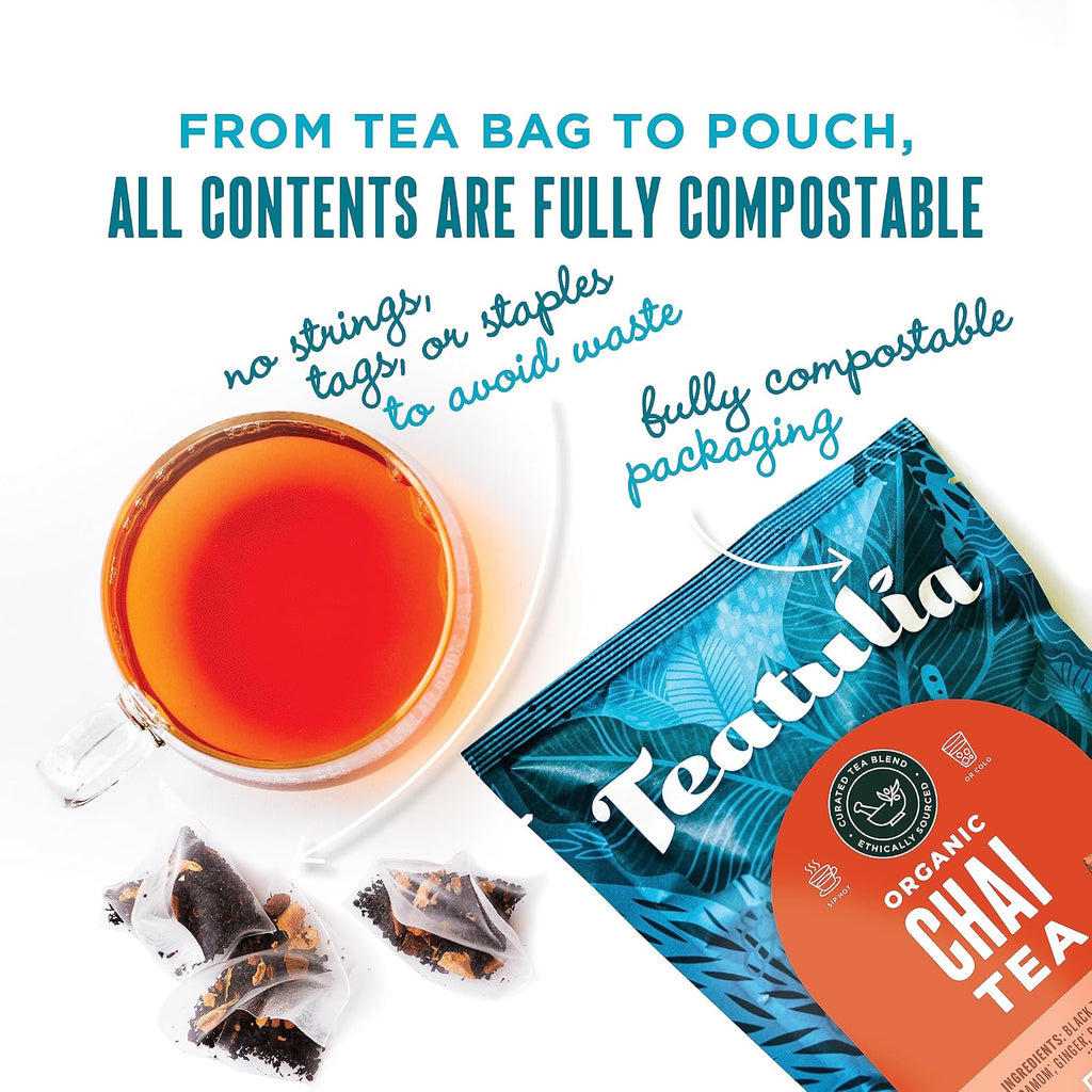 convenient pyramid sachets for easy brewing