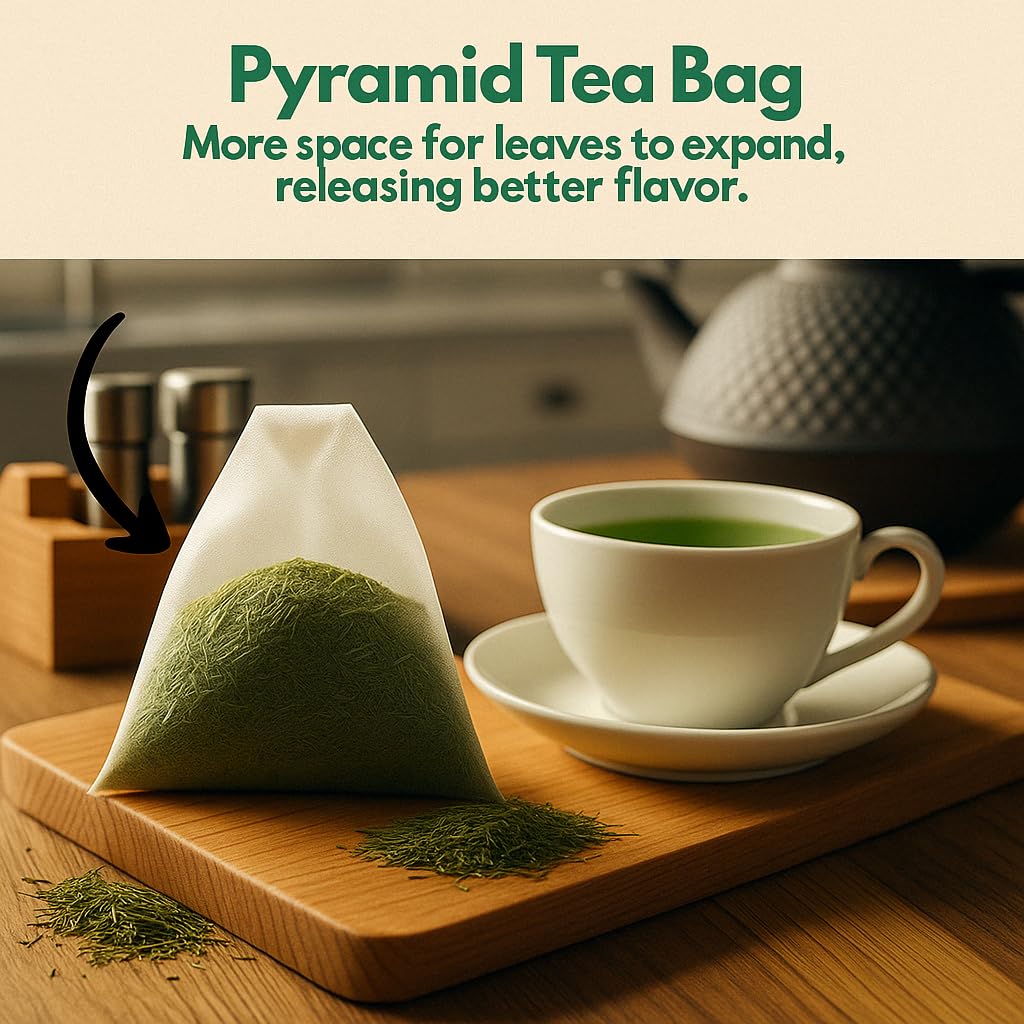 convenient pyramid tea bags for brewing