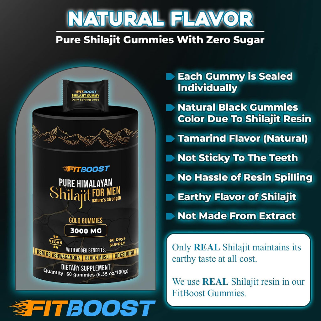 Convenient shilajit gummies for on-the-go