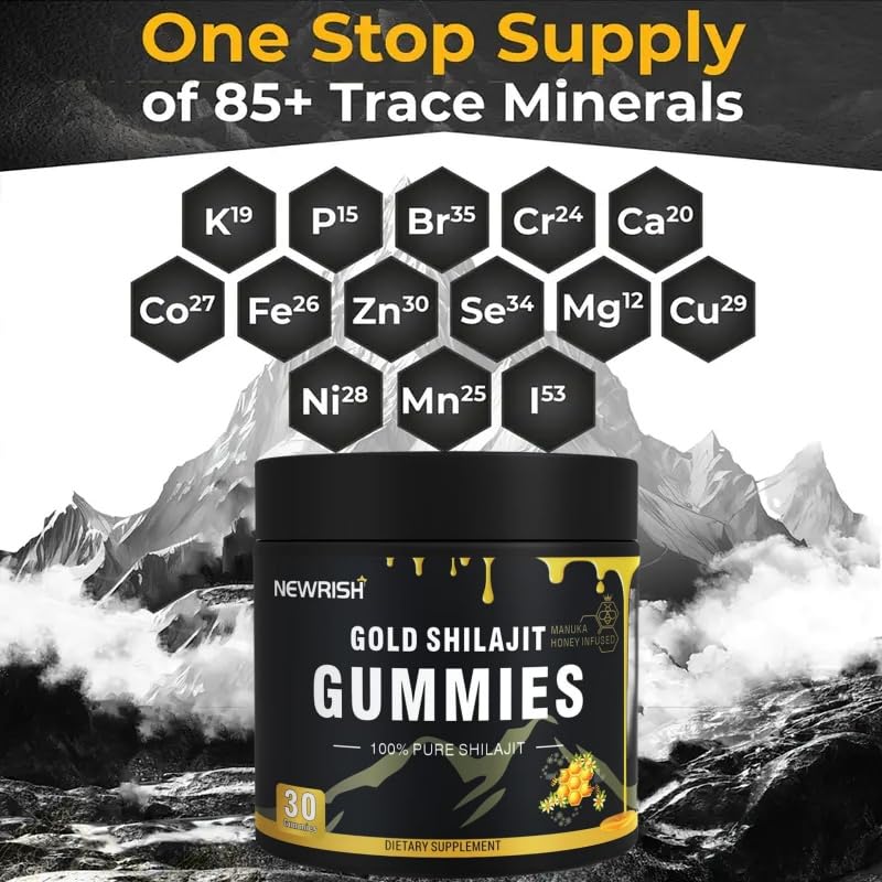 Convenient Shilajit gummy vitamins