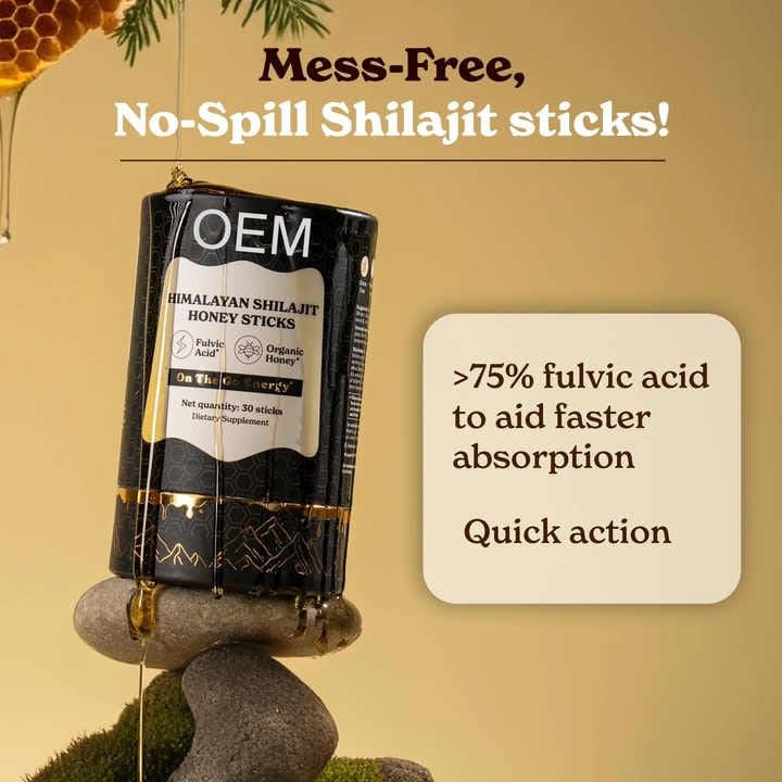 convenient shilajit honey stick servings