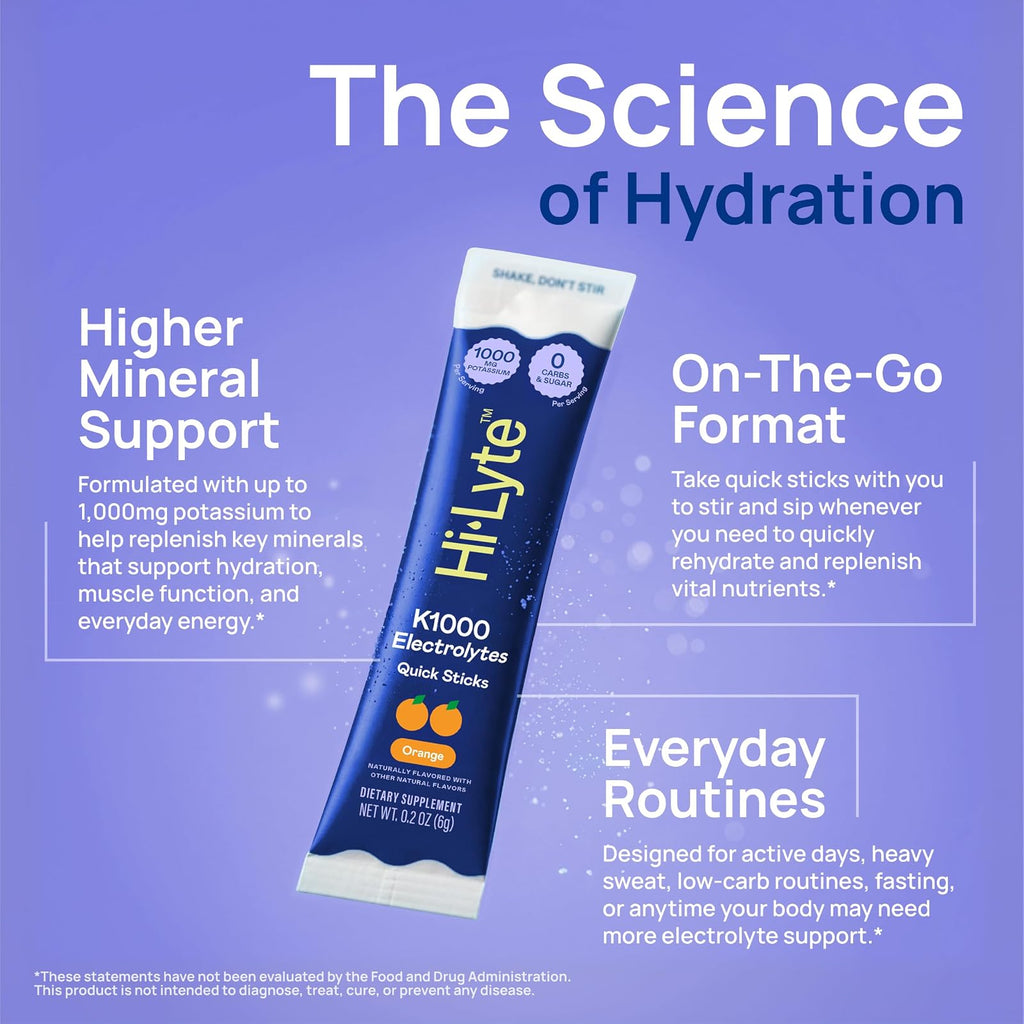 convenient single serve electrolyte packets