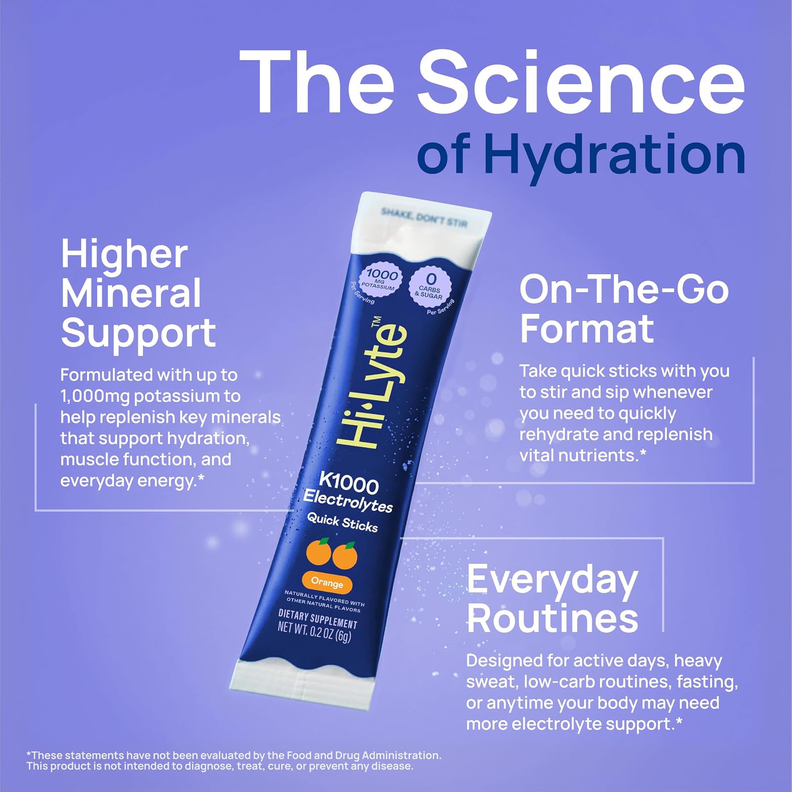 convenient single serve electrolyte packets