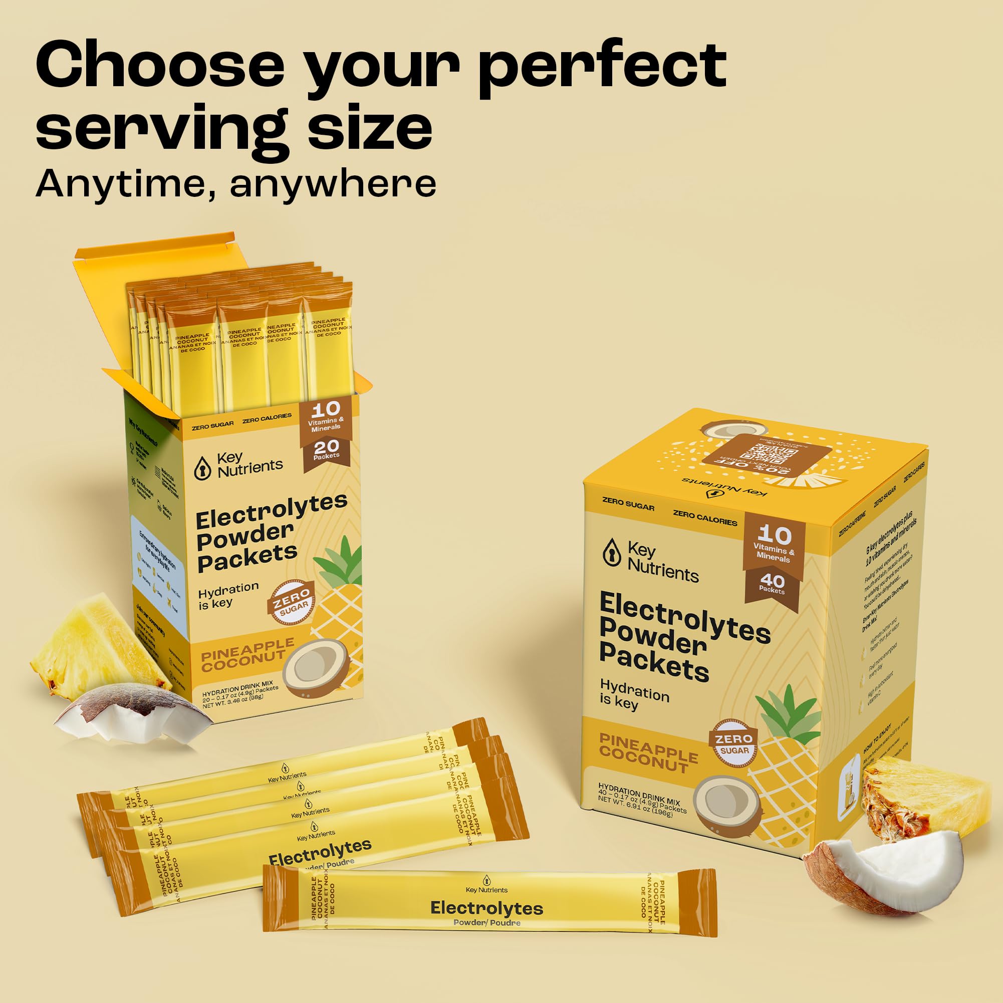 convenient single-serve electrolyte packets