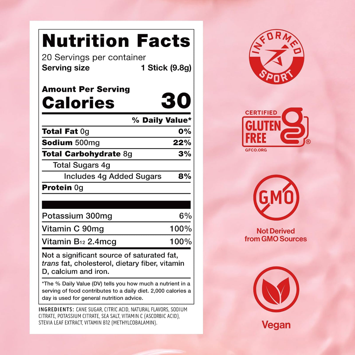 Convenient single-serve electrolyte packets