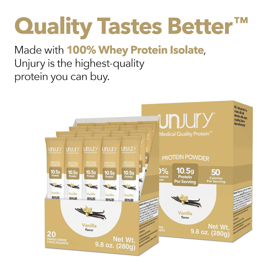 convenient single serve protein powder