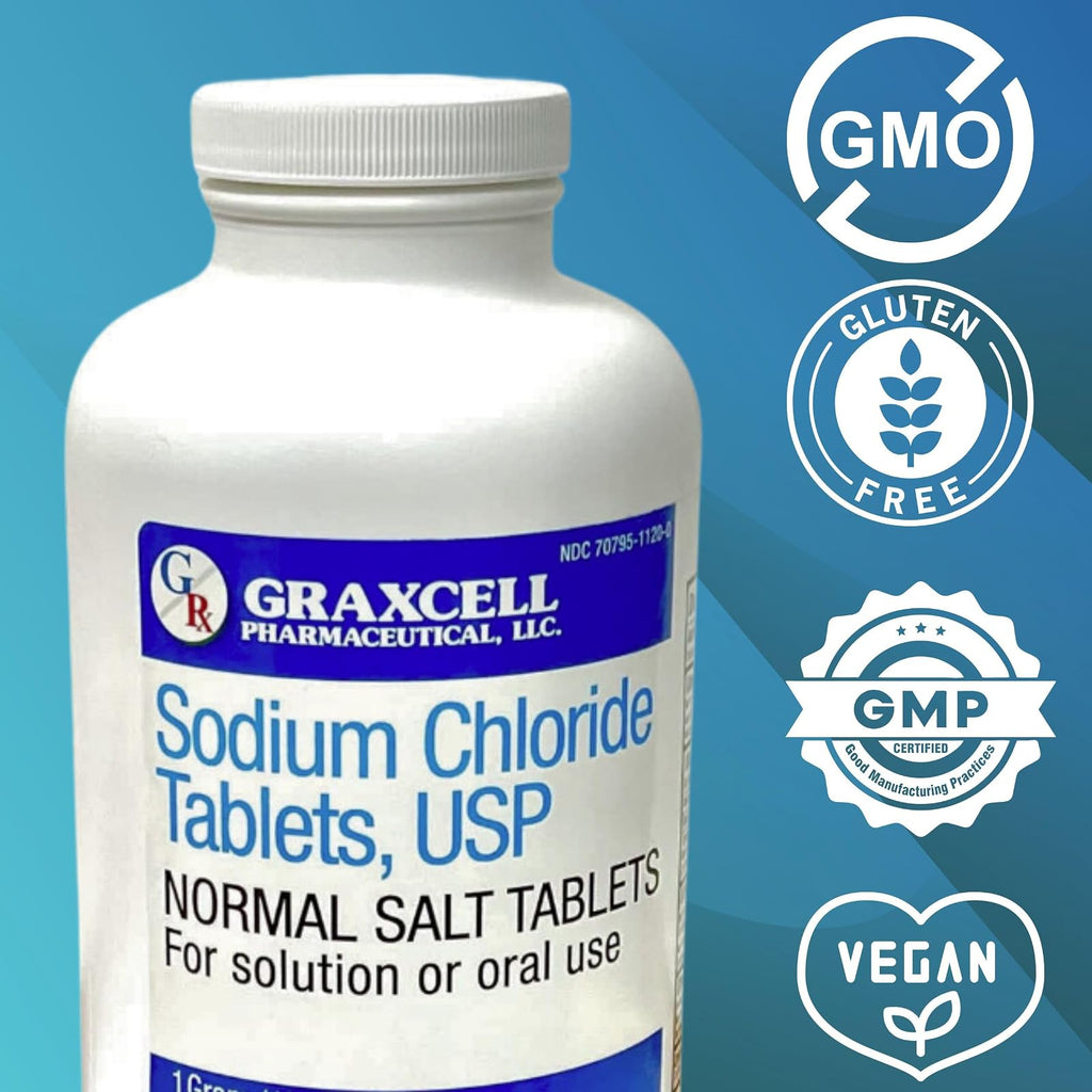 Convenient Sodium Chloride tablets 1000 count