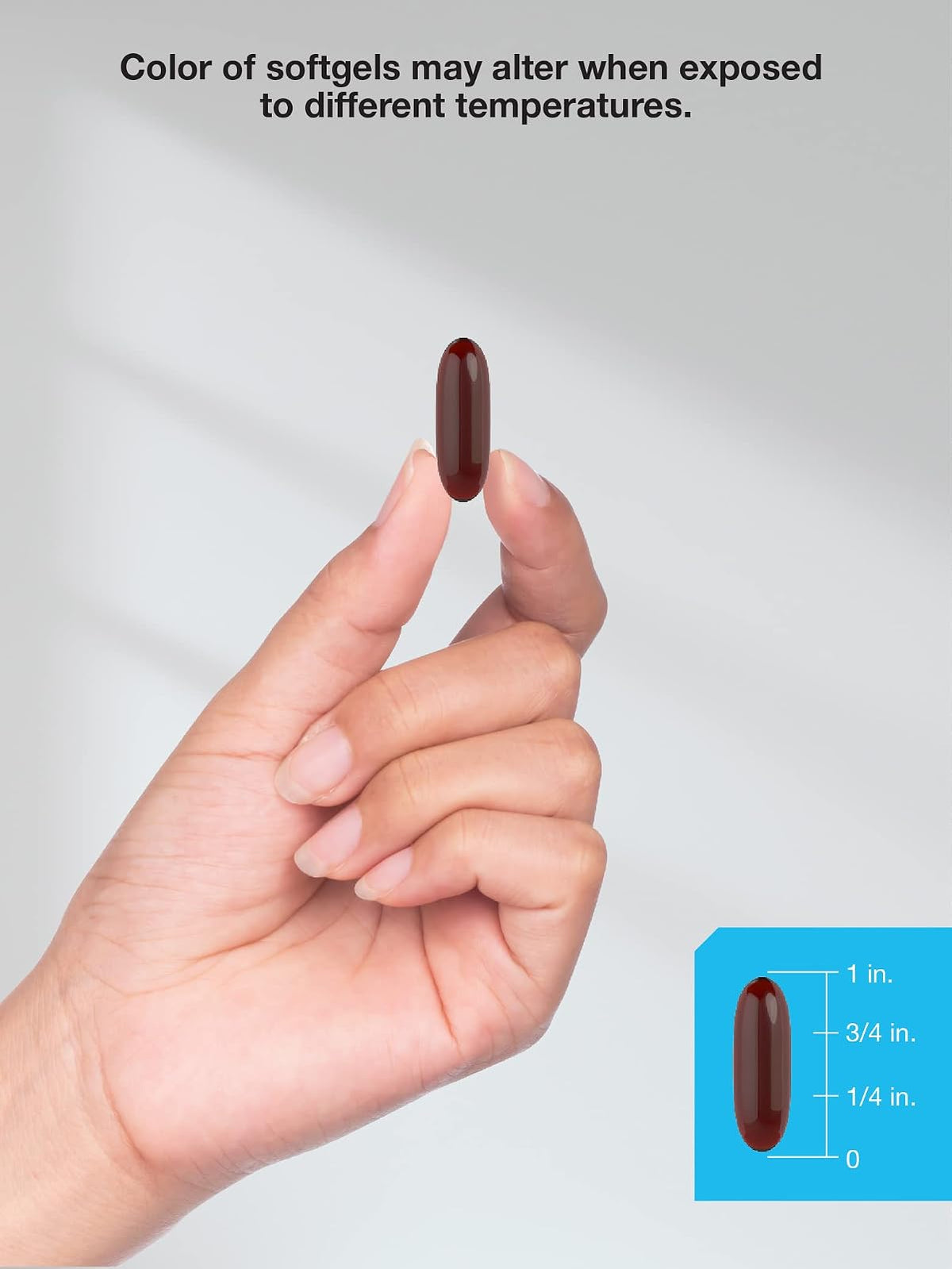 Convenient softgel form for daily use