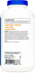 Convenient softgel form for MCT oil