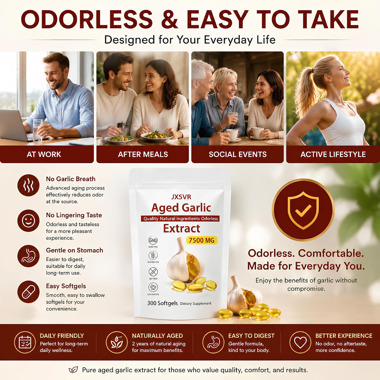 convenient softgel form of garlic