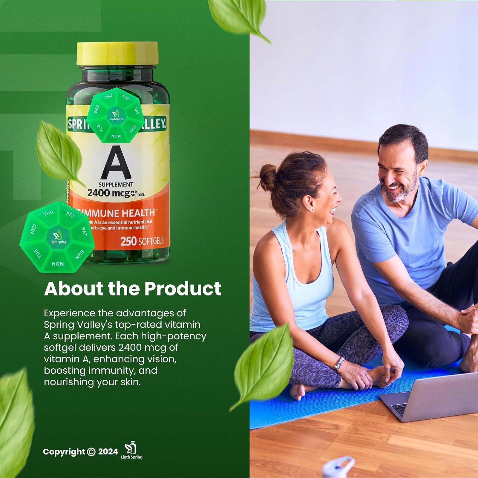 Convenient softgel form of Vitamin A