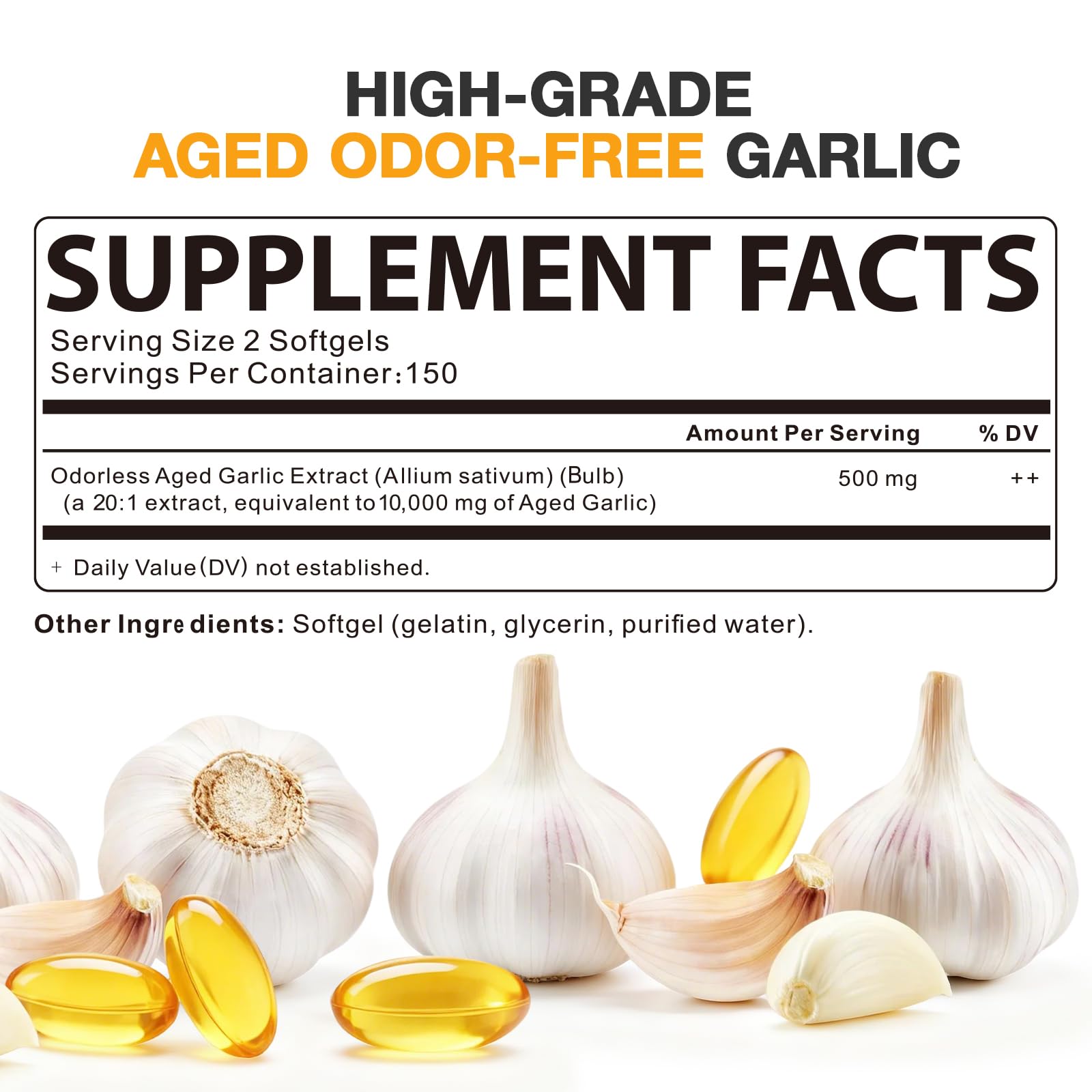 convenient softgel garlic capsules