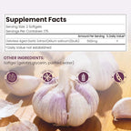 Convenient softgel garlic dosage