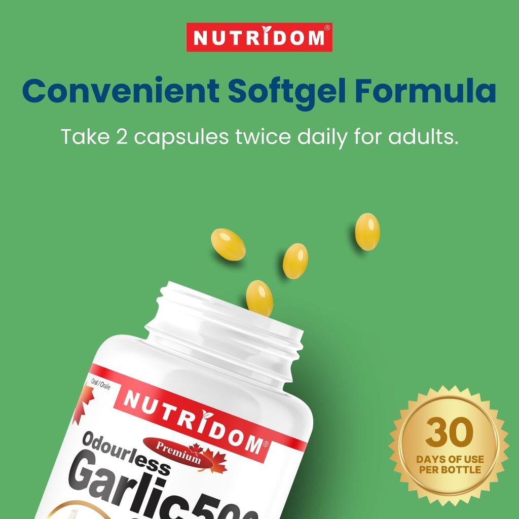 Convenient softgels for garlic benefits