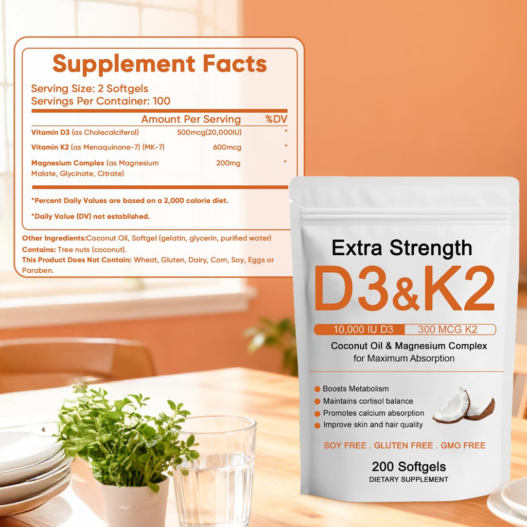 Convenient softgels for Vitamin D intake