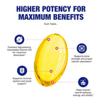 Convenient softgels of Vitamin D3 1000 IU