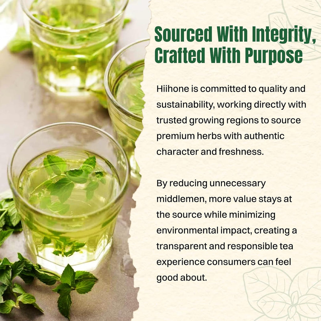 convenient spearmint tea bags for quick brewing
