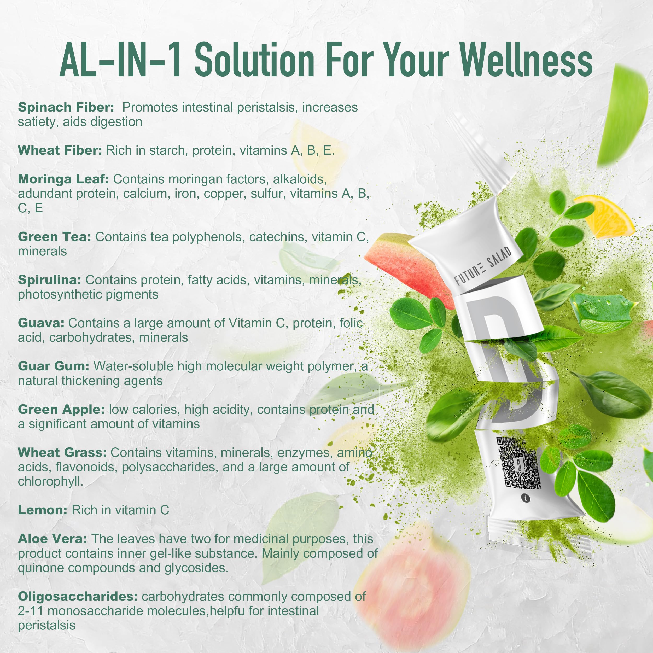 convenient spirulina powder servings