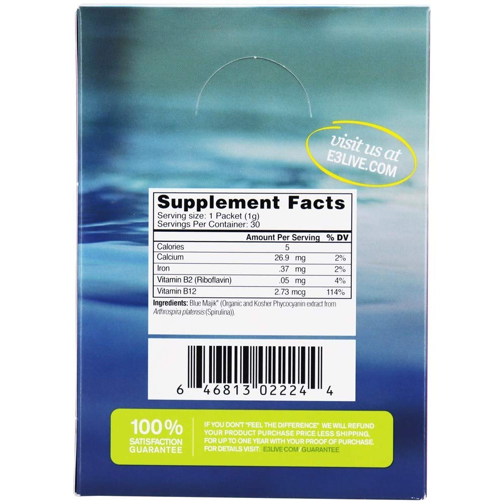 Convenient spirulina singles for travel