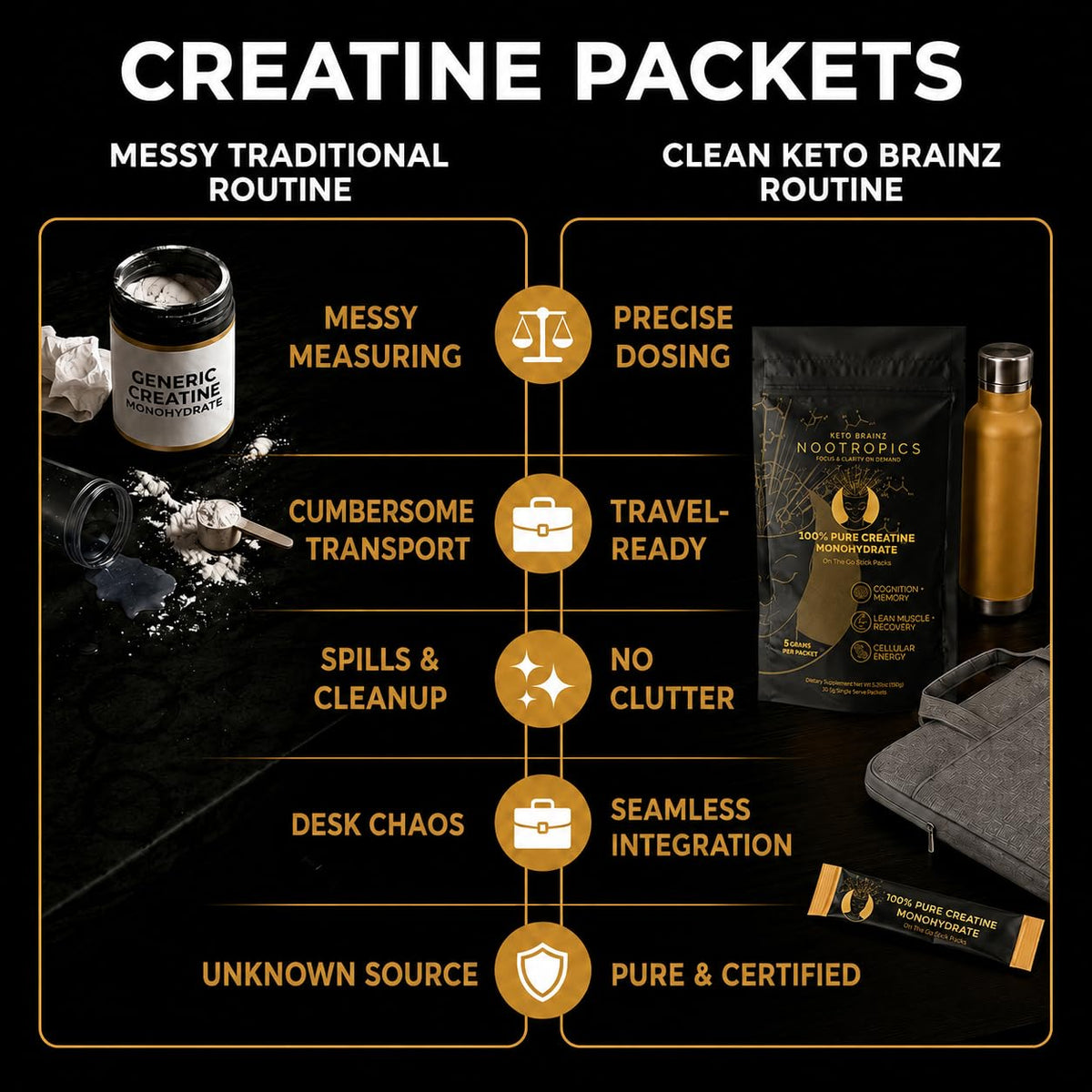 Convenient stick packs for athletes