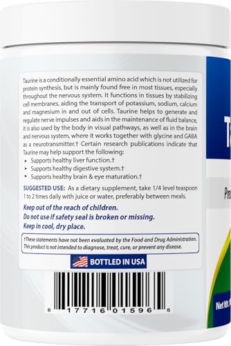 convenient taurine supplement pack