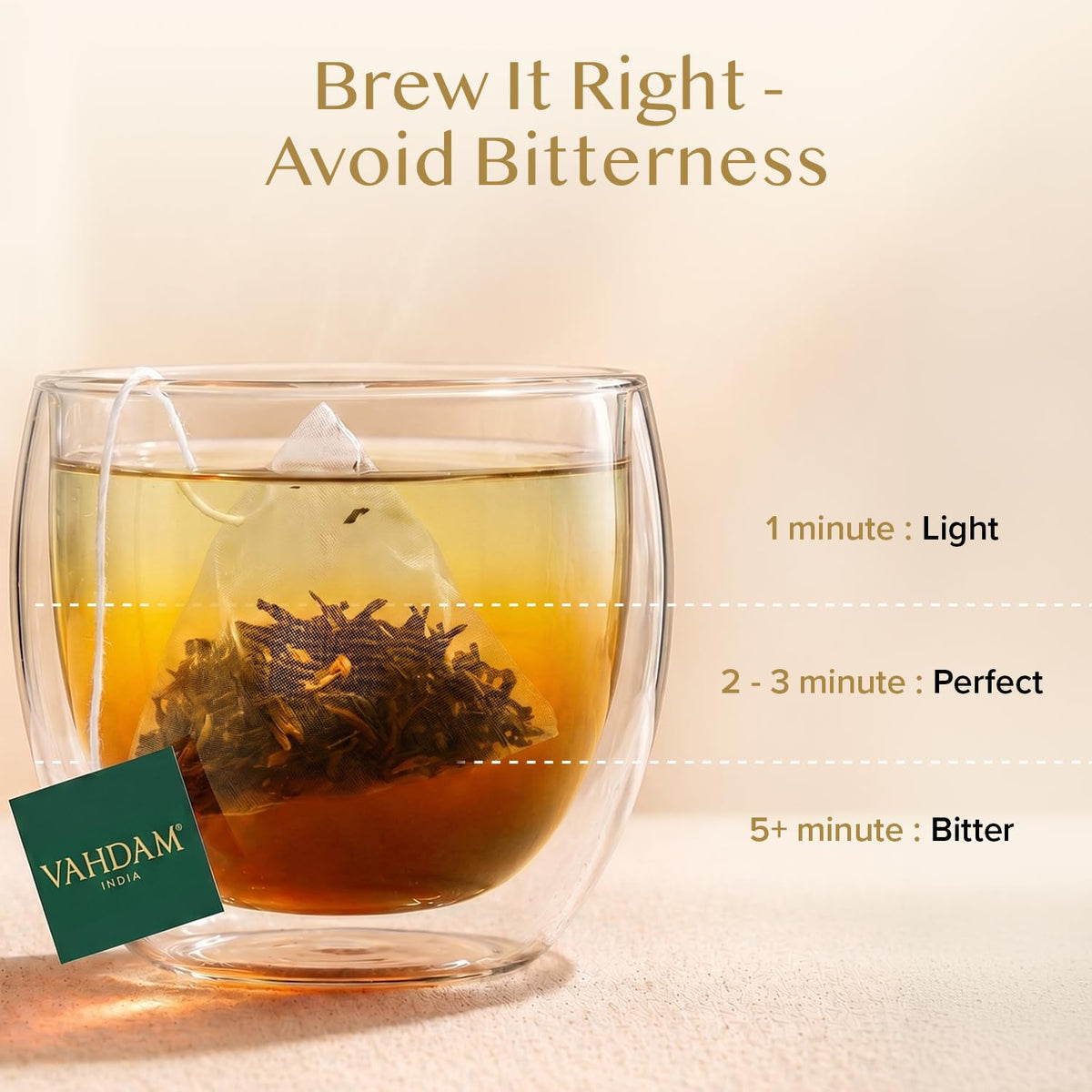 convenient tea bags for easy brewing
