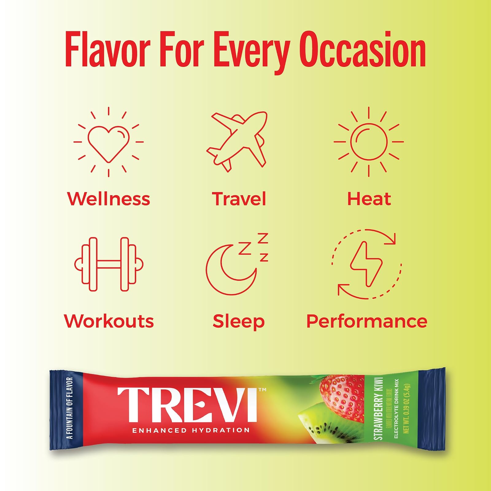 convenient TREVI electrolyte packets