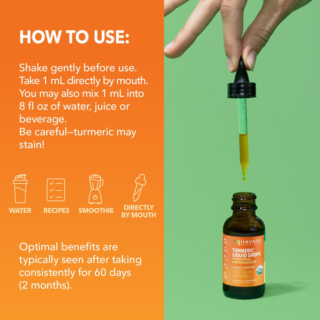 convenient turmeric dosage in liquid form