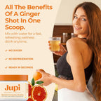 Convenient turmeric ginger wellness shots