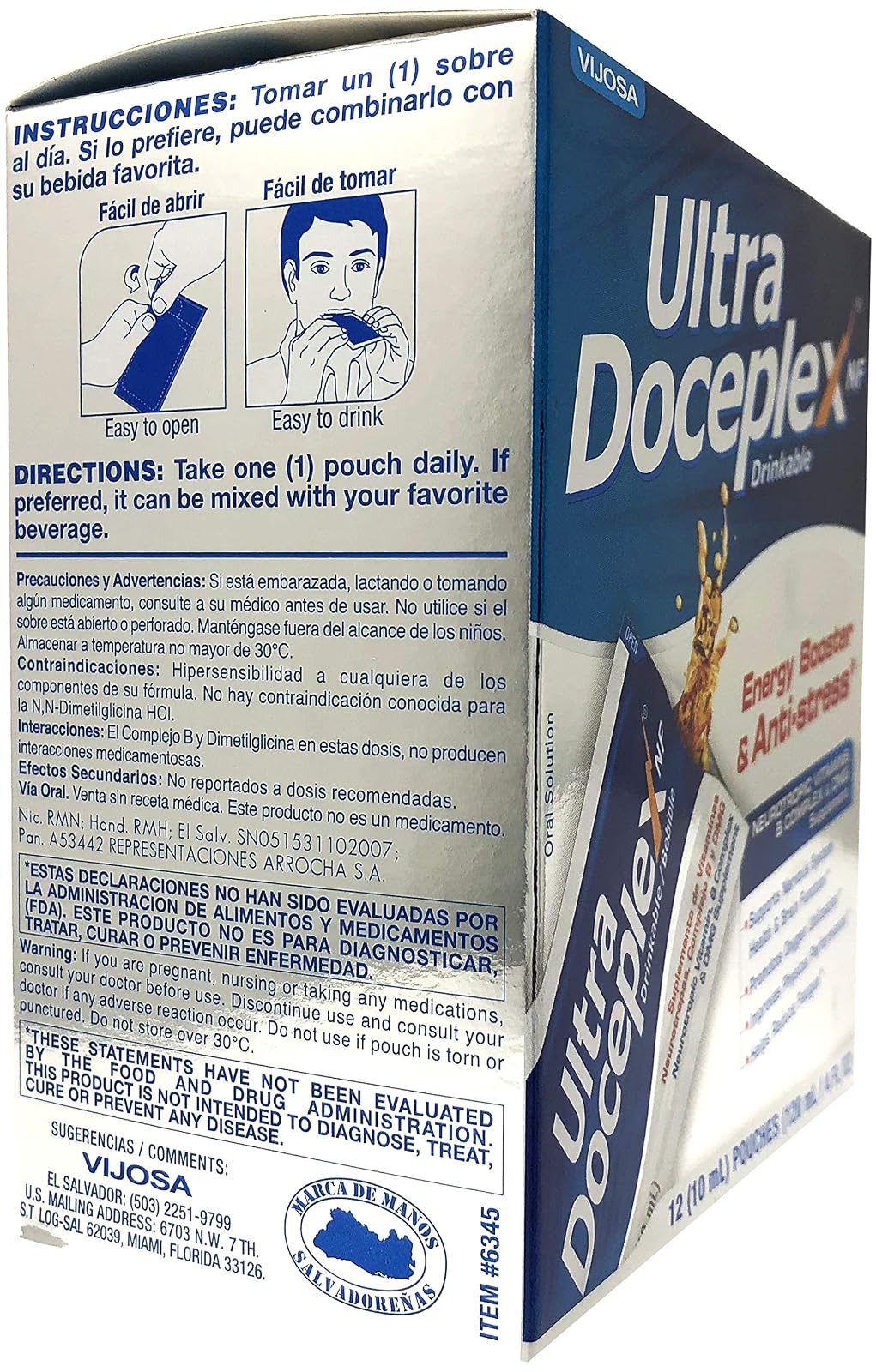 Convenient vitamin b complex for on-the-go