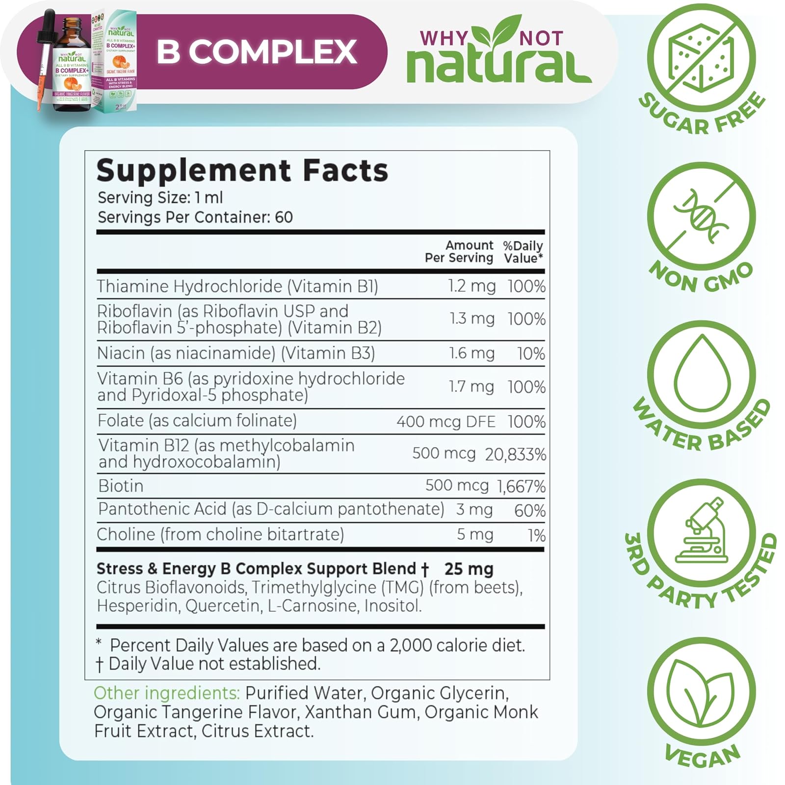 convenient vitamin b complex liquid form
