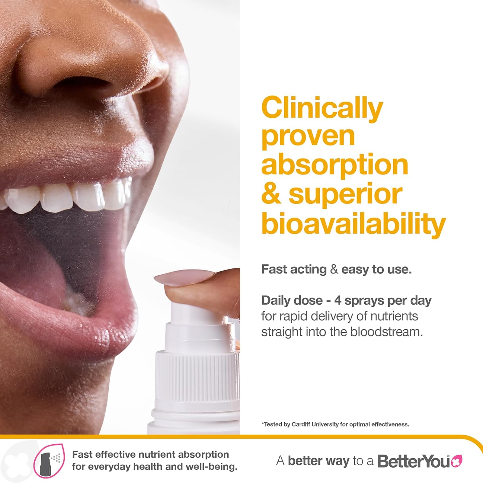 convenient vitamin B12 spray format