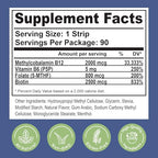 convenient vitamin b12 supplement strips