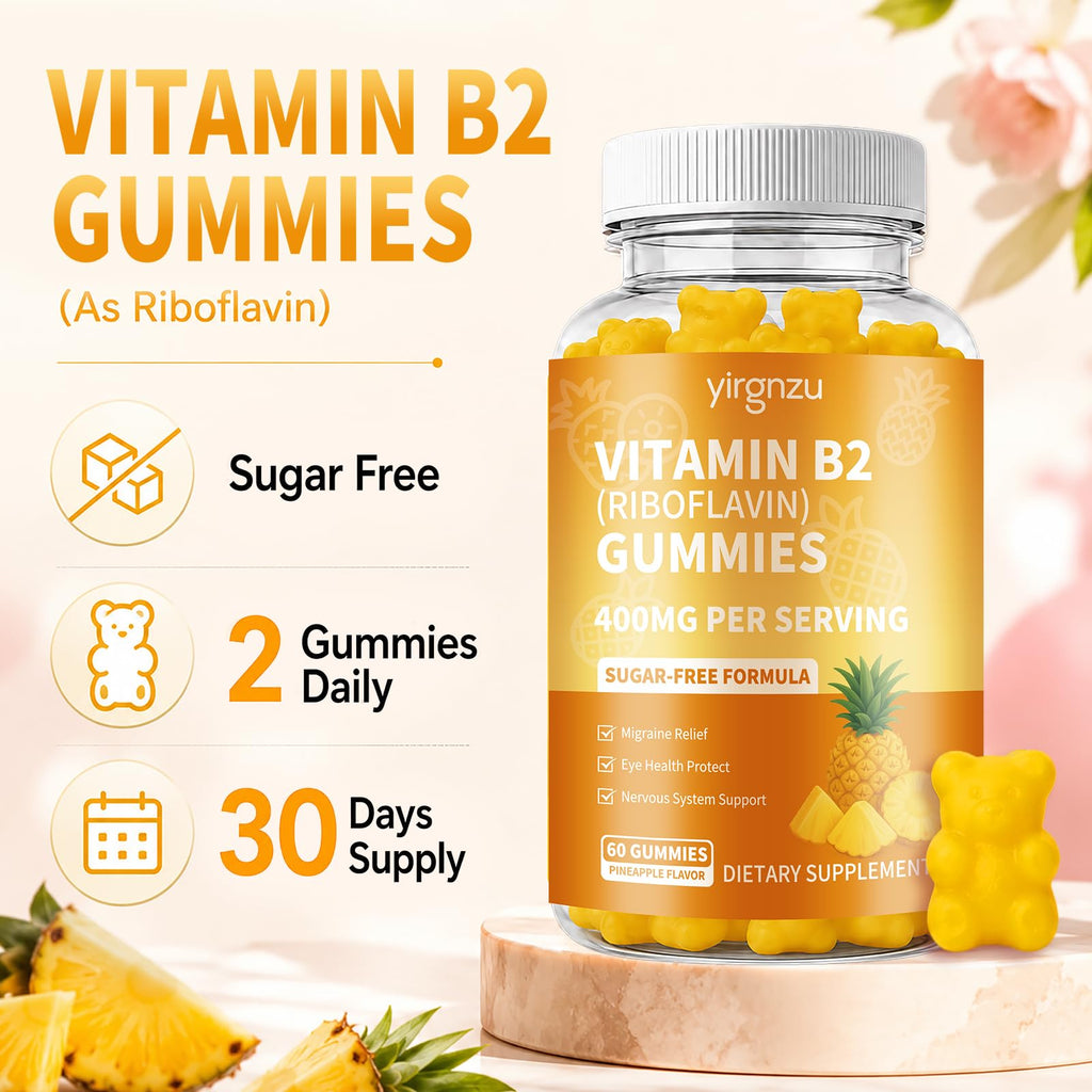 Convenient vitamin B2 gummy vitamins