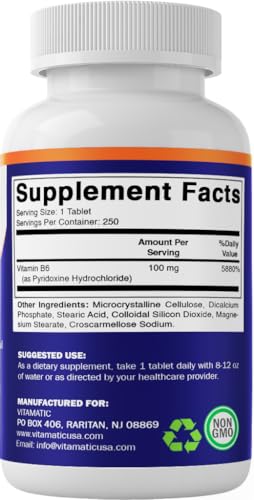 Convenient Vitamin B6 supplement