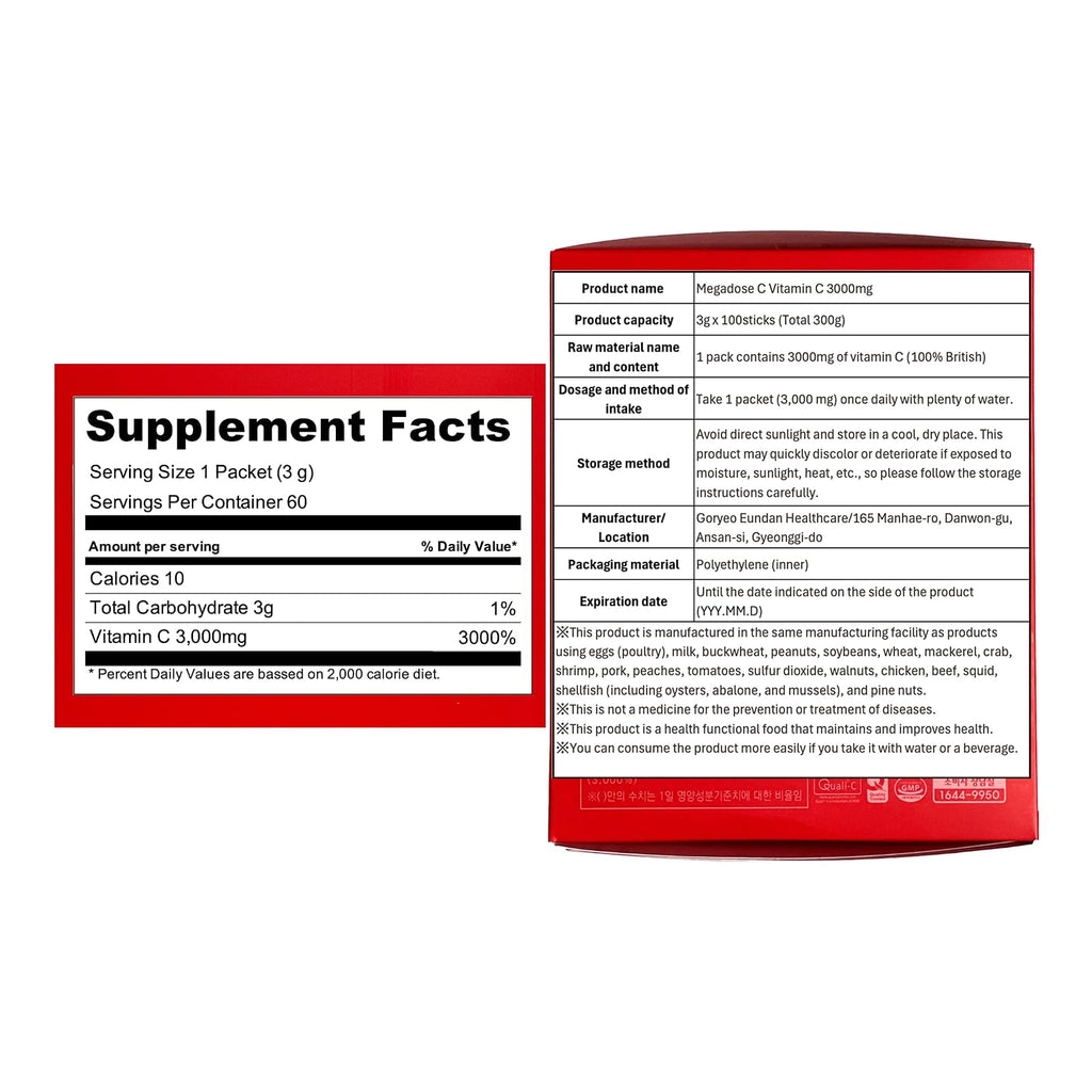 convenient Vitamin C travel packets