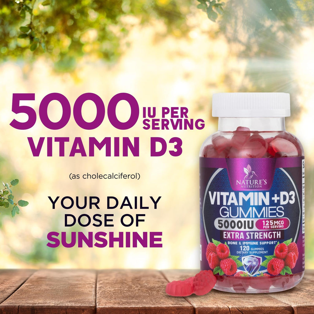 Convenient Vitamin D3 gummy vitamins