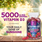 Convenient Vitamin D3 gummy vitamins