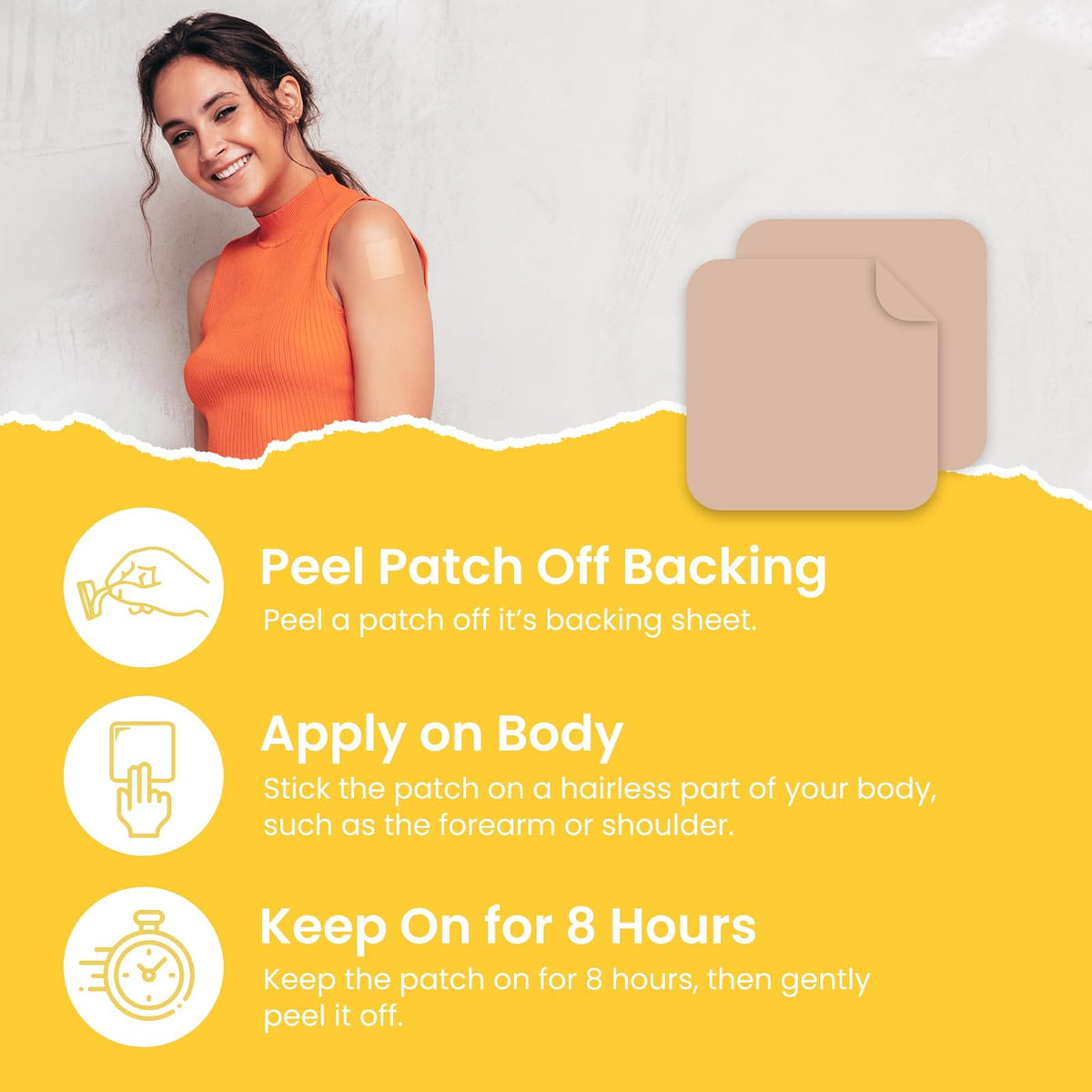 Convenient vitamin D3 K2 patches