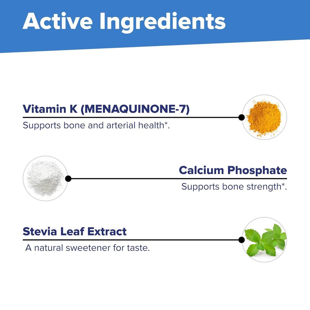 Convenient vitamin K sublingual format