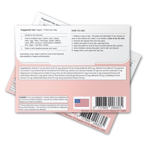 convenient vitamin patch solution