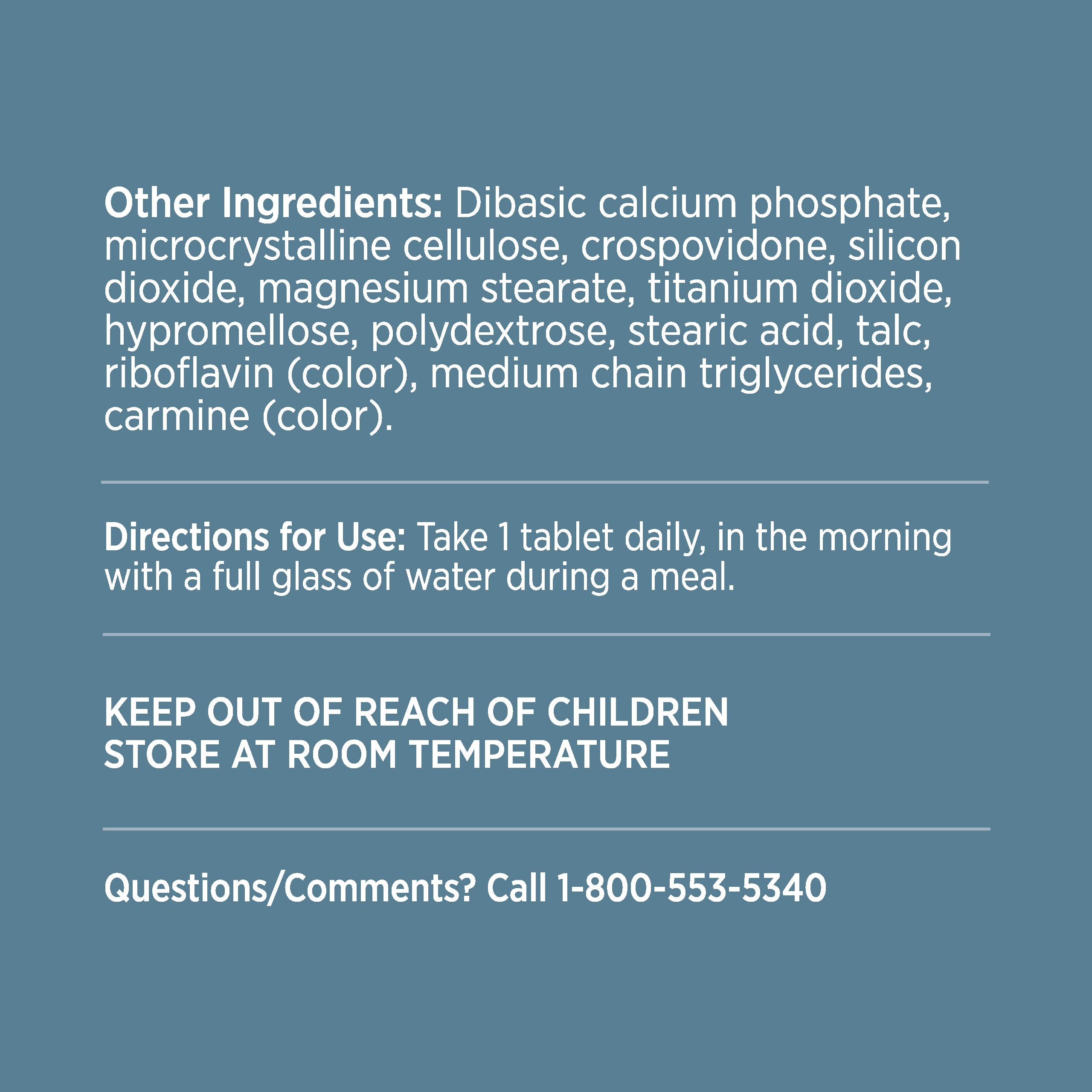 Convenient vitamin supplement packaging