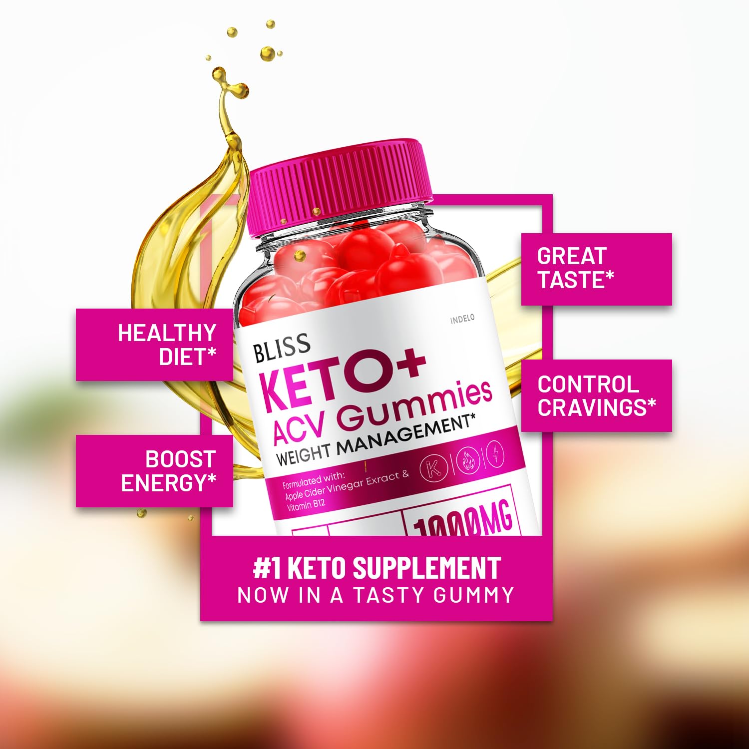 Convenient weight loss support gummies